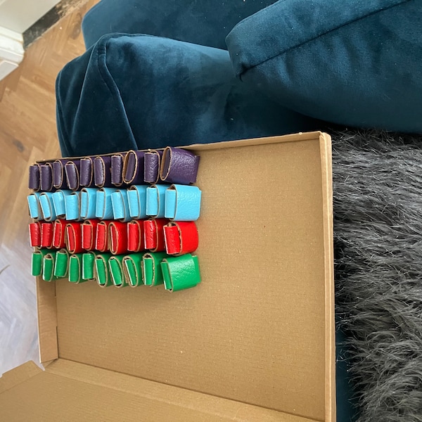 Leather Scout Woggle Double Plaited Leather Woggle With Press Stud - Etsy