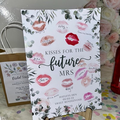 Personalised Kiss the Miss Goodbye Style Keepsake Bachelorette / Bridal ...