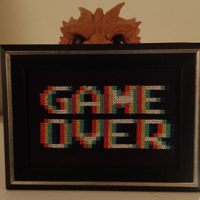 Game Over 4-in-1 Cross Stitch Pattern - Etsy