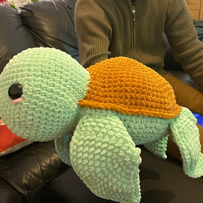 Crochet Jumbo Turtle human Size Pattern PDF Download Extra Large ...