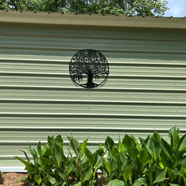 Tree Metal Wall Decor, Tree of Life Metal Art, Tree Sign, Wall Hanging ...