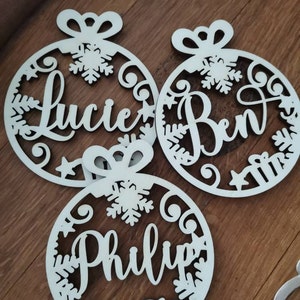 Custom Christmas Baubles With Name, CHRISTMAS Gift Tags, Christmas ...