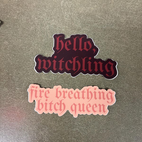 ACOTAR Rhys Heart Clear Vinyl Sticker/ ACOMAF Sticker/ Rhysand/ Bookish ...