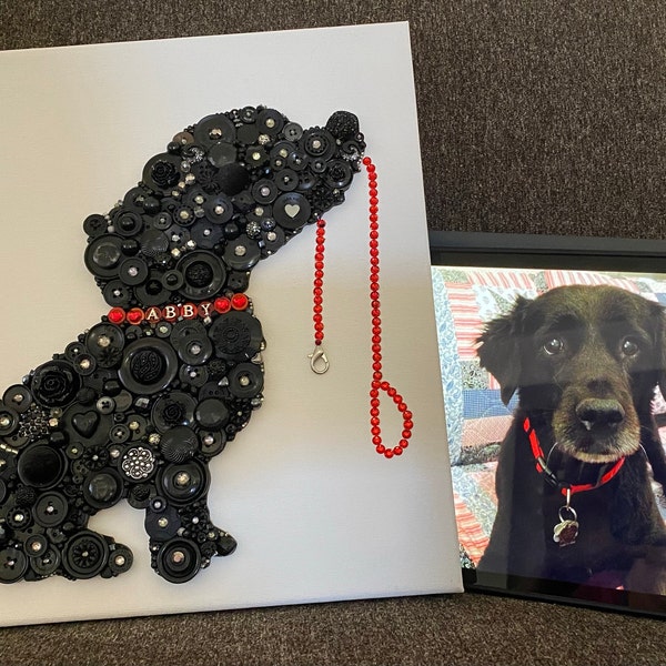 Button Tree Art, Blue Decor, Nursery Decor, Anniversary Gift, Custom Button Artwork, Unique Gift ...