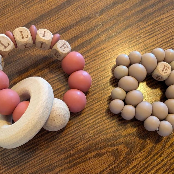 Custom Silicone Rattle Ring Sensory Toys for Baby Baby Gift Set - Etsy