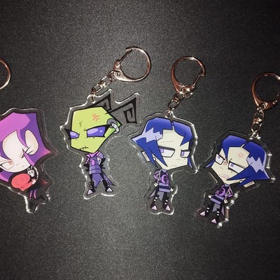 Invader Zim Keychain DIB - Etsy