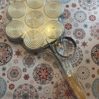 La Tigella Tigelliera 7 Places in Aluminum Tigelle Dia. 8,5 Cm, Tigelle ...