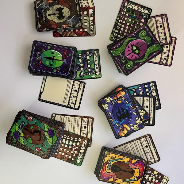 Printable Monk Blank Spell Cards - Dnd 5e - Full Colour - Fillable PDF ...