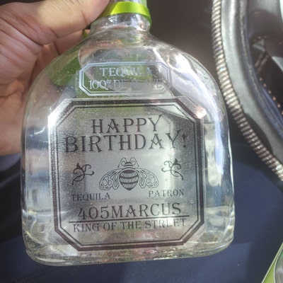 Custom Patron Label, Liquor Label, Graduation Bottle Labels, Grad Gift ...