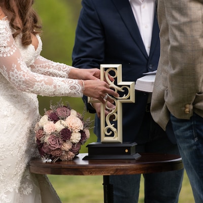 Wedding Unity Cross Black & White Wall Cross Unity Ceremony - Etsy