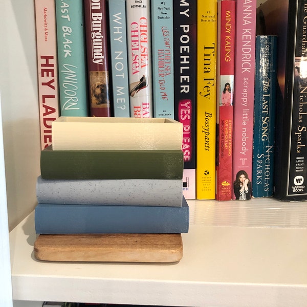 Multicolor Stack of Books Succulent Plant Pot Succulent Gift 3D Printed ...