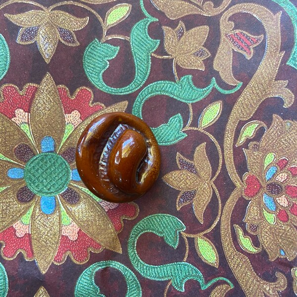 Set of 6 Patterned Small Oval Buttons. - Etsy