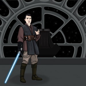 Great Opportunity Turn Me Into Jedi, Portrait From Photo, Ahsoka, Family Portrait, Best Gift ...