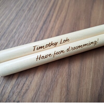 Personalized Drumstick Keychain Walnut / Personalized Drum Keychain ...