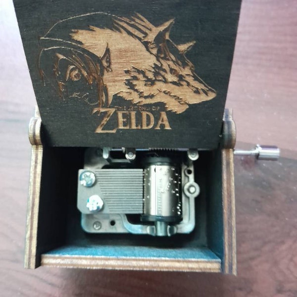 Zelda Music Box Theme Music Chest Wooden Engraved Handmade Vintage Gift Custom Engraved - Etsy