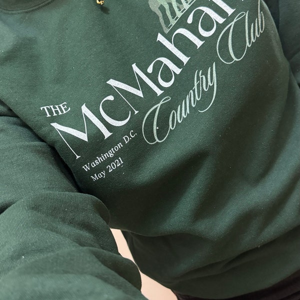 Custom Last Name Bachelorette Country Club Sweatshirt, Engagement ...