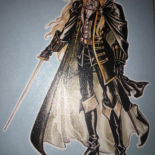 ALUCARD Vinyl Decal No. 1 From Castlevania Symphony of the Night Car ...
