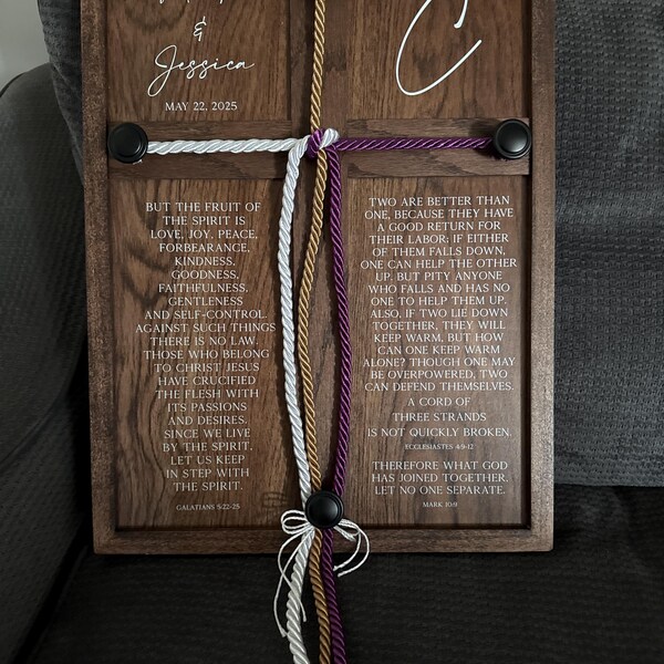 Personalized Trinity Braid -custom Cord of Three Strands - Unity Sign ...