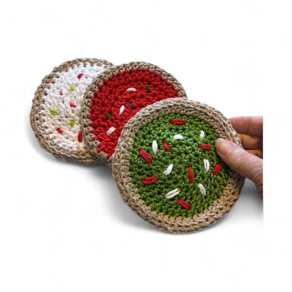 CROCHET PATTERN - Holiday Cookie Crochet Pattern Christmas Ornament ...