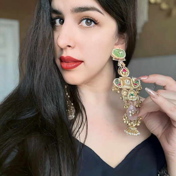 Silver Gold Jhumkag Old Jhumak Gold Jhumka/big Gold Jhumka/brass Jhumka ...