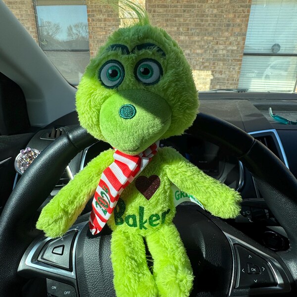 The Mischievous Grinch Bunny!personalized Easter - Etsy