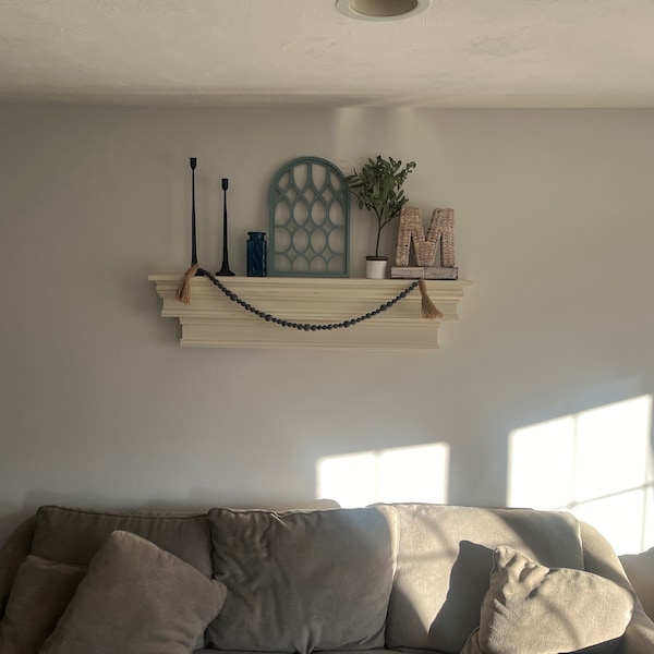 Cottage Chic Wall Shelf, Victorian Bookshelf, Hanging Book Shelf ...
