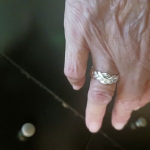 Motion Ring 2 Level 925 Sterling Silver Round Design Hypnosis Ring ...