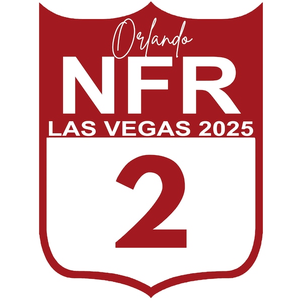 Printable Sublimation Design, 2026 Rodeo Back Number NFR, Png Images ...