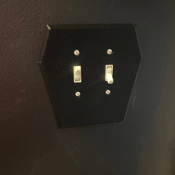 Coffin Light Switch Cover / Gothic Home Decor / Spooky Halloween Switch ...