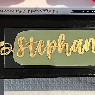 Name Bookmark Customized Acrylic - Etsy