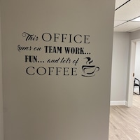 Office Wall Decal Break Room Word Collage, Vinyl Wall Lettering for ...