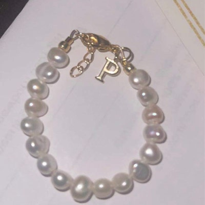 Pearl Baby Bracelet-freshwater Pearls-gold Filled-sterling Silver ...