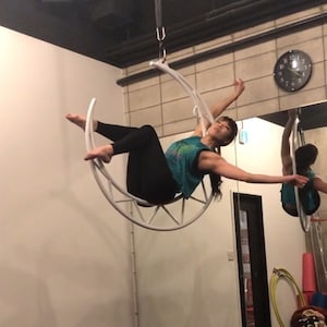 Aerial Hoop Moon Lyra Stainless Steel - Etsy UK
