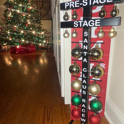 Drag Racing Startline Christmas Tree Santa Claus Raceway - Etsy