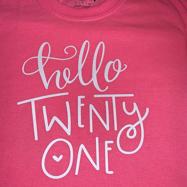 21st Birthday SVG // Hello Twenty One SVG, Womens Birthday, Twenty ...