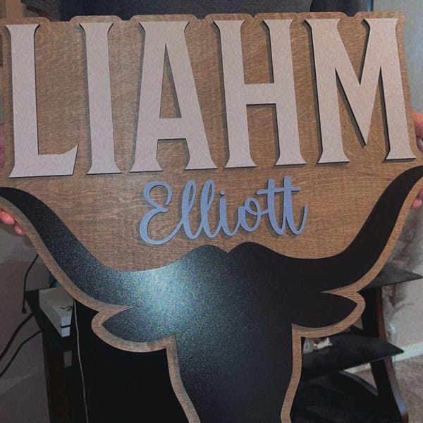 Baby Name Sign Round L Nursery Girl Sign L Boho Floral Pattern L ...