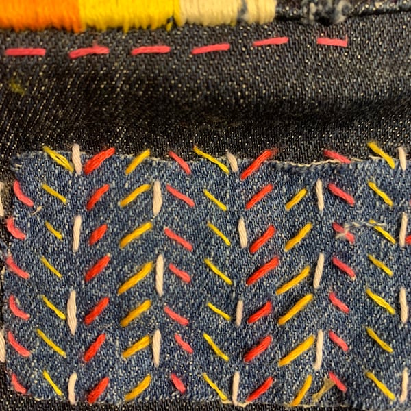 Sashiko Inspired Mending Kit Modern Visible Mending Tool Set - Etsy