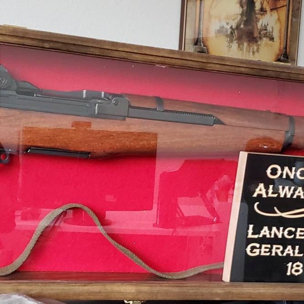 M1 GARAND DISPLAY CASE 48X12X4 - Etsy