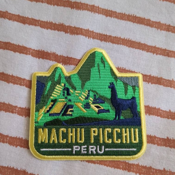 Machu Picchu Peru 3" Travel Patch Embroidered Iron on Sew Badge ...