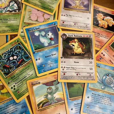 50 Lot Original Rare 1st Edition Pokemon Cards GUARANTEED 3 1st Edition ...