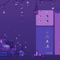 Moth Magic Computer Desktop Theme Background Wallpaper Organizer Set ...