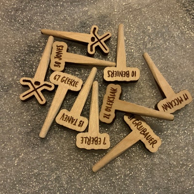 Lobster Wooden Custom Cribbage Pegs Set of 2 Pegs - Etsy