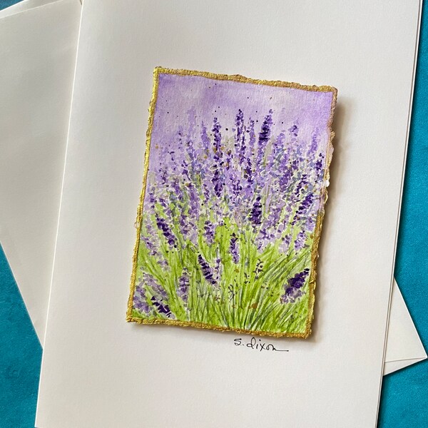 Original Hand-painted Watercolor Greeting Card to Be Framed as a ...
