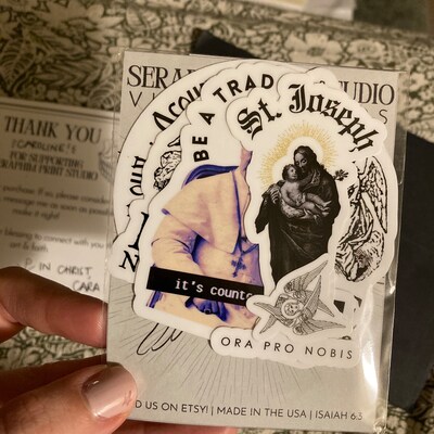 Ecce Agnus Dei Sticker Behold the Lamb of God José Campeche Latin ...