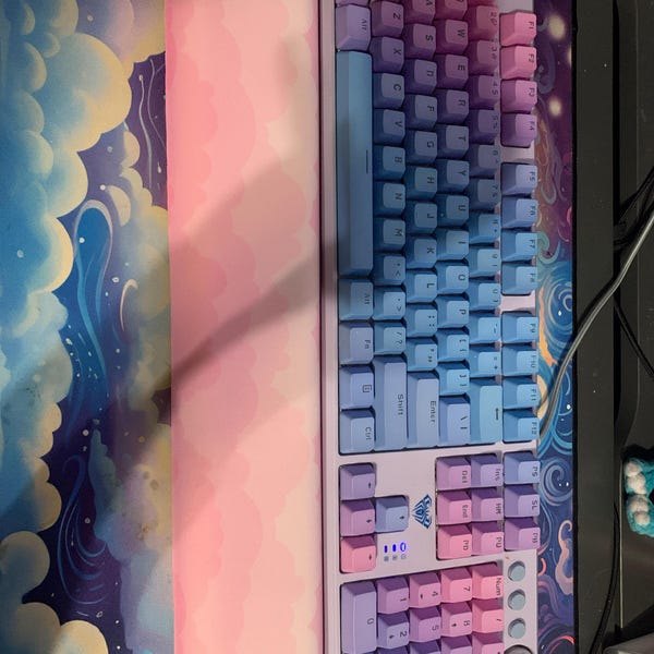 Matcha Desk Mat Kawaii Mousepad Boba Tea, Kawaii Cute Sage Green ...