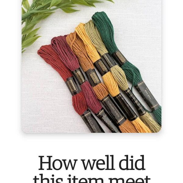 Pack of 6 Yellow Embroidery Threads, Mixed Colours, Cotton Thread ...