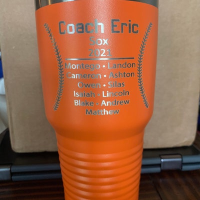 Engraved Coach Cup, Coach Tumbler, Coach Gift Idea, Tumbler With Lid ...