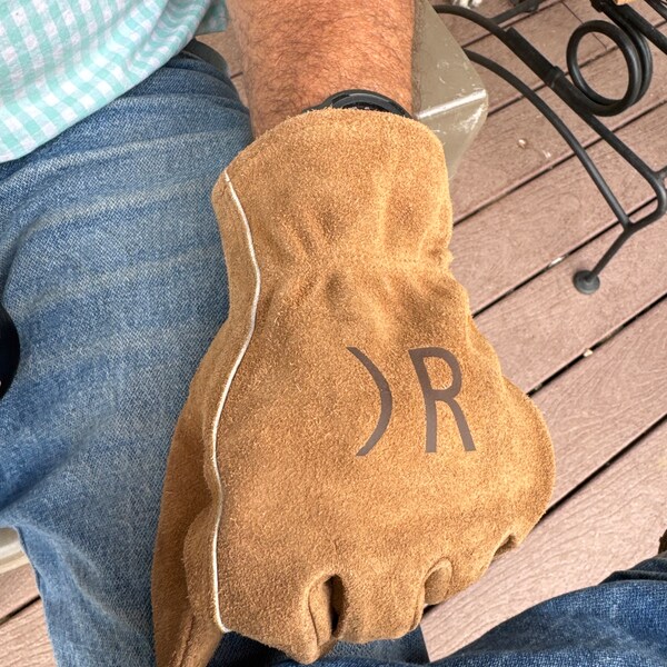 Custom Cowboy Gift, Western Trucker Hat, Leather Work Gloves, Roping ...