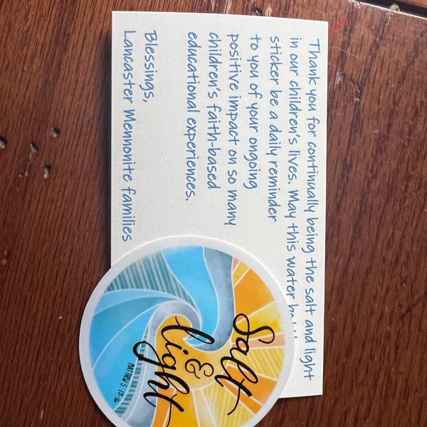 Salt and Light Sticker, Christian Sticker, Bible Verse Sticker, Faith ...