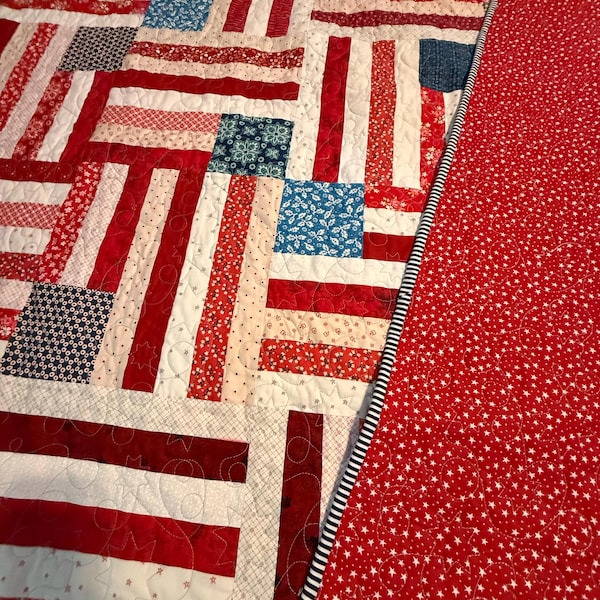 American Dream Quilt PDF Pattern, American Flag Quilt Pattern ...